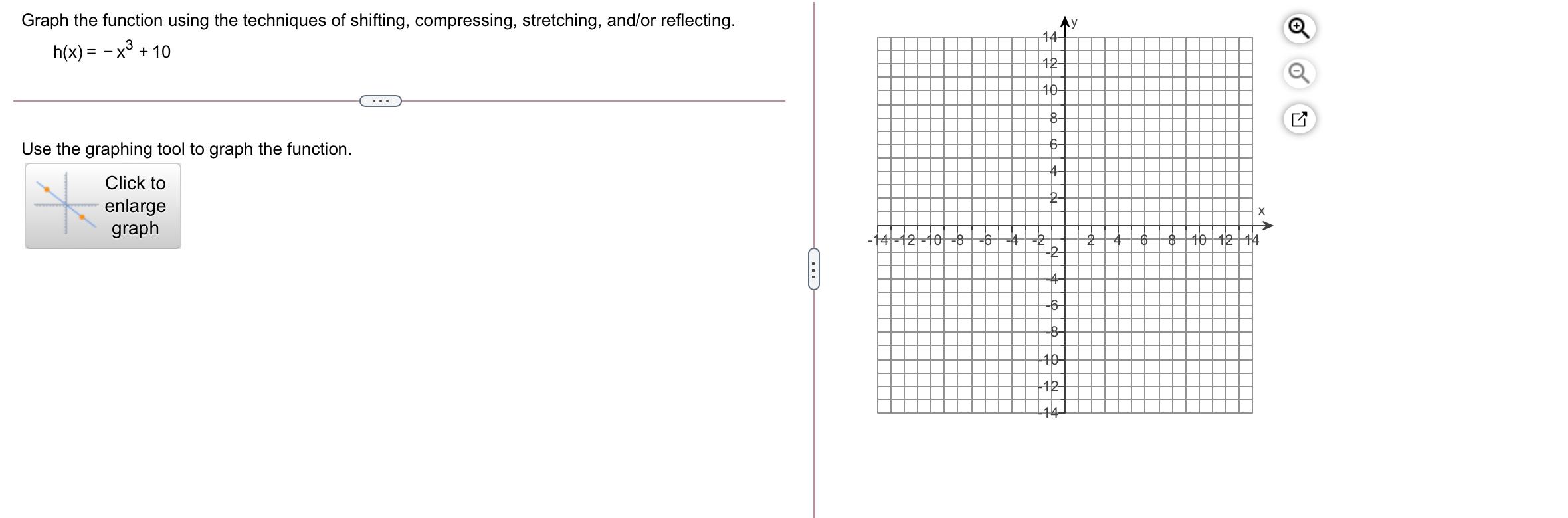 Solved Graph the function using the techniques of shifting, | Chegg.com