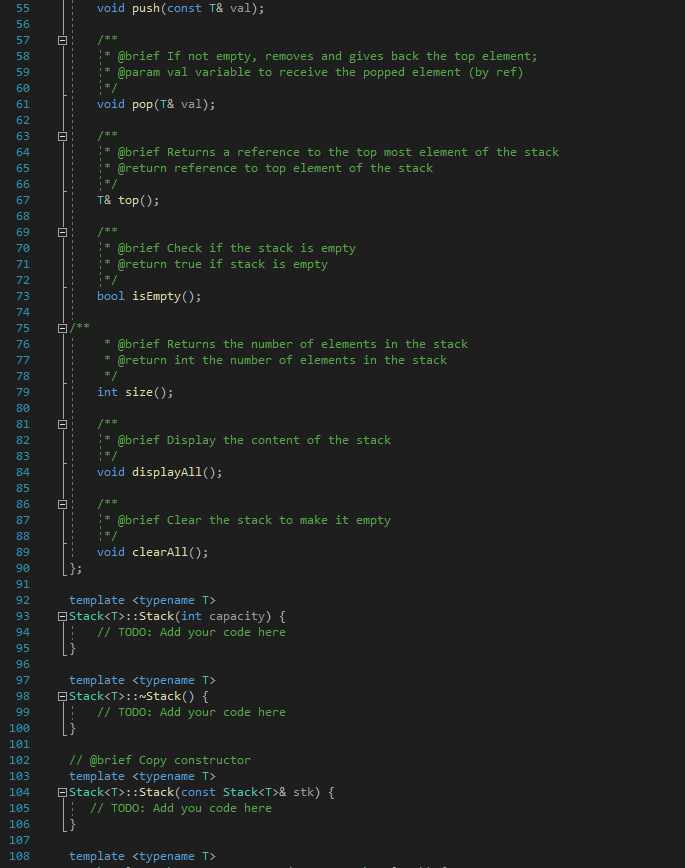 Solved you will implement a stack and apply it to evaluate | Chegg.com