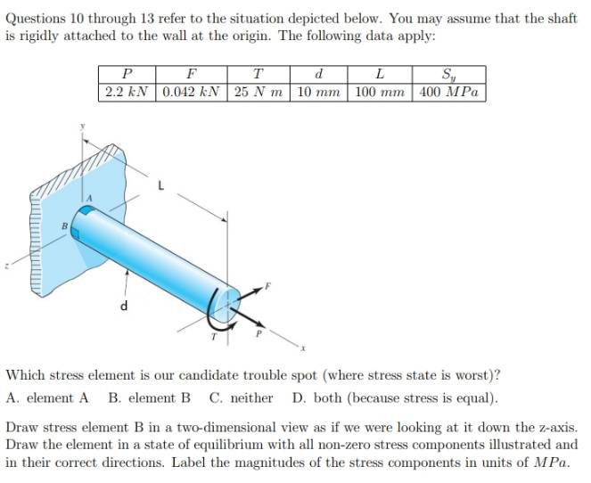 Solved Questions 10 ﻿through 13 ﻿refer to the situation | Chegg.com