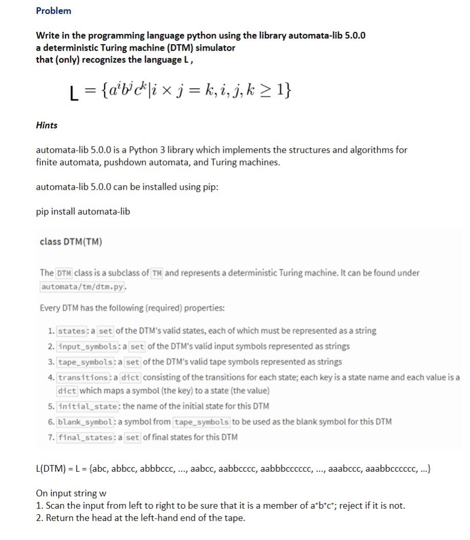 Solved Problem Write in the programming language python | Chegg.com