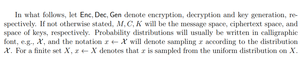 In what follows, let Enc, Dec, Gen denote encryption, | Chegg.com