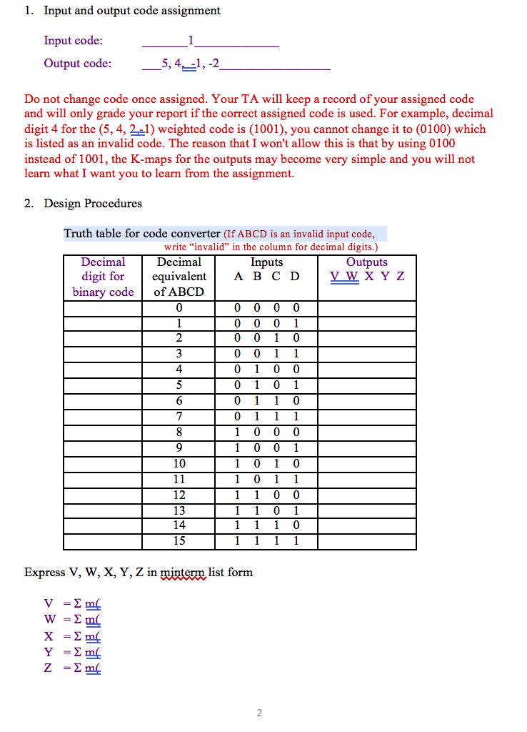 Solved Design description A combinational circuit known as | Chegg.com