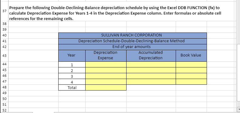 Solved 1. Prepare depreciation schedules using | Chegg.com