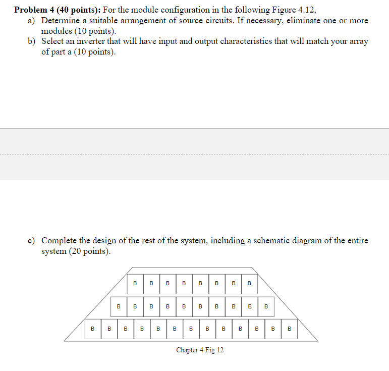 Solved Problem 4 (40 points): For the module configuration | Chegg.com