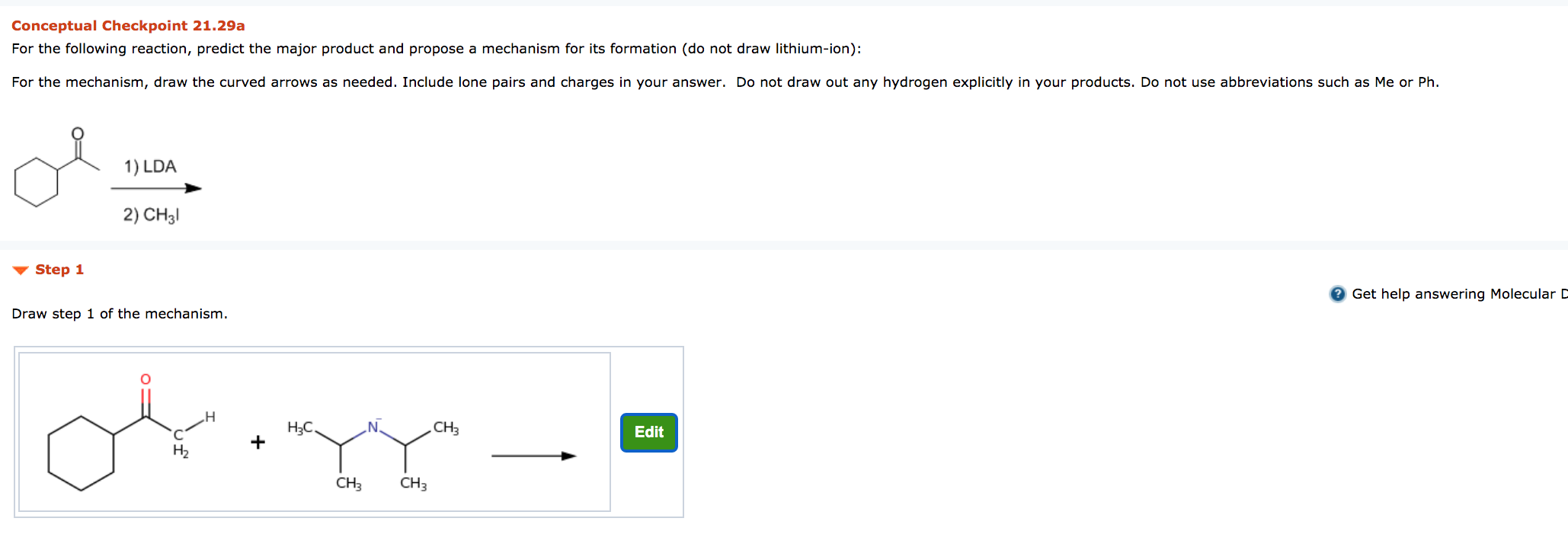 Solved Conceptual Checkpoint 21.29a For the following | Chegg.com