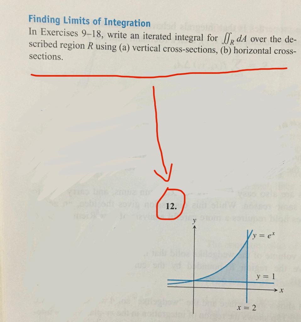 Solved Finding Limits of Integration In Exercises 9-18, | Chegg.com