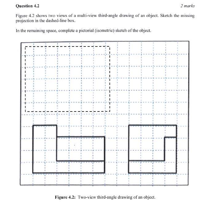 Solved Question 4.1 2 marks An unfolded (2D, planar) | Chegg.com