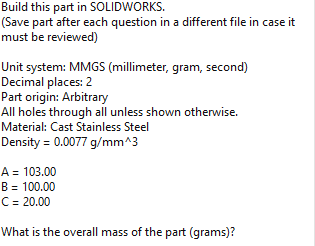 Solved Build this part in SOLIDWORKS. (Save part after each | Chegg.com