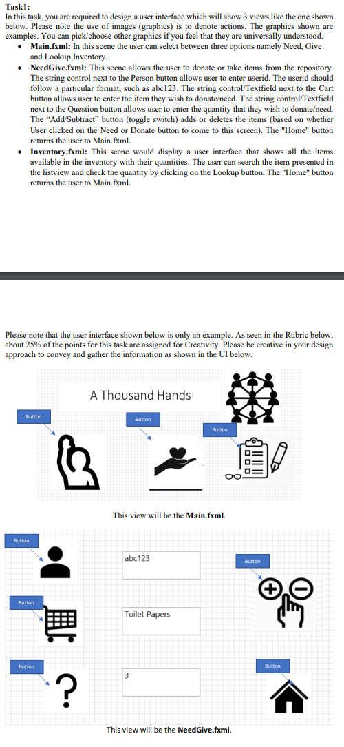 Taskl: In this task, you are required to design a | Chegg.com