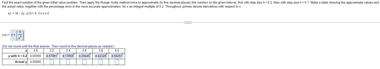 Solved Please read entire question and provide all values | Chegg.com