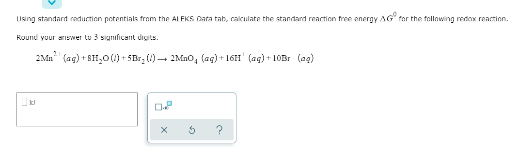 Solved Using standard reduction potentials from the ALEKS | Chegg.com
