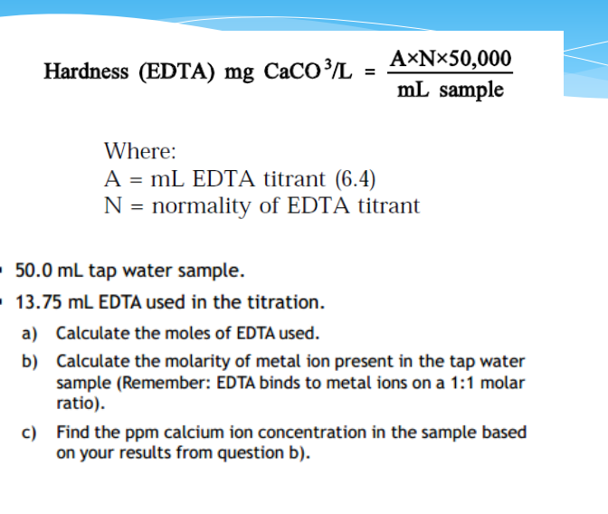 Solved Hardness (EDTA) | Chegg.com
