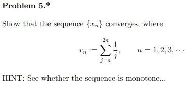 Solved Show that the sequence {xn} converges, where | Chegg.com