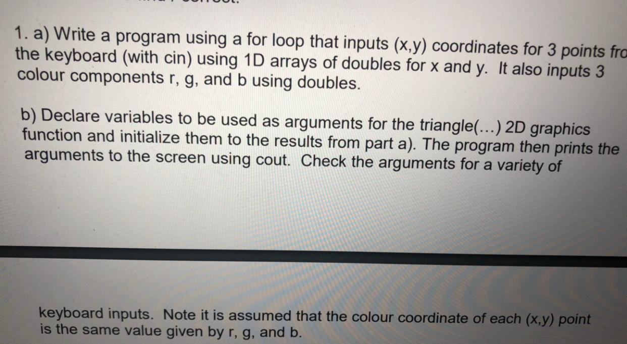 Solved 1 A Write A Program Using A For Loop That Inputs 8491