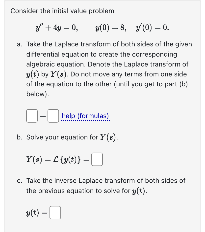 Solved Consider the initial value | Chegg.com