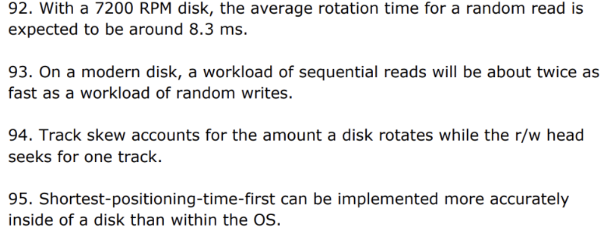 Solved 92. With a 7200 RPM disk, the average rotation time | Chegg.com