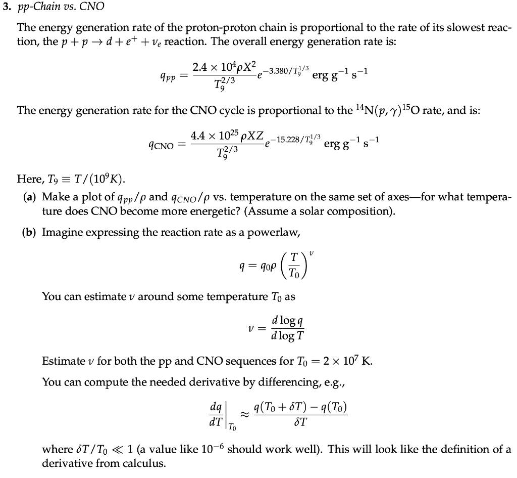 Solved The energy generation rate of the proton-proton chain | Chegg.com