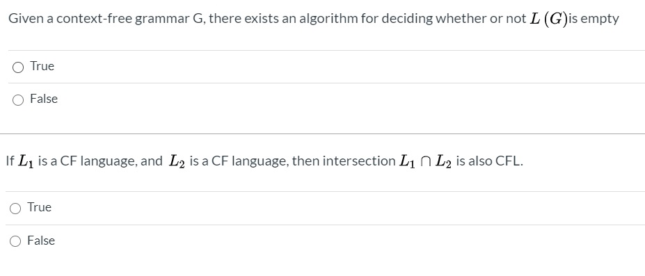Solved Given a context-free grammar G, there exists an | Chegg.com