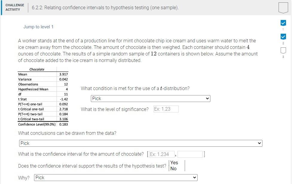 Solved CHALLENGE ACTIVITY 6.2.2: Relating confidence | Chegg.com