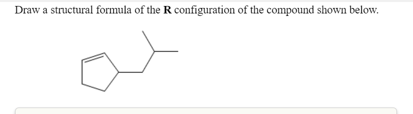 Solved Draw a structural formula of the S configuration of | Chegg.com