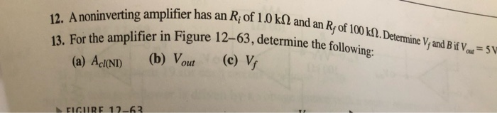Solved Determine the input and output impedances for each | Chegg.com