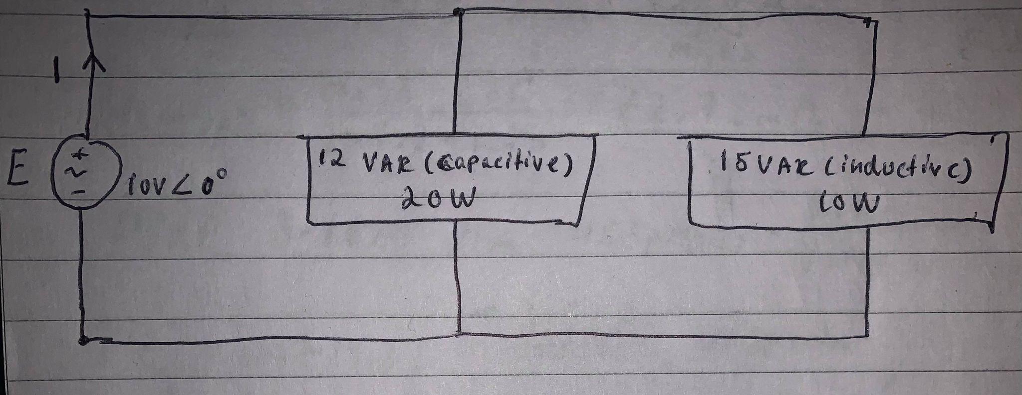 Solved a) Draw power triangle for the circuit b) Calculate | Chegg.com