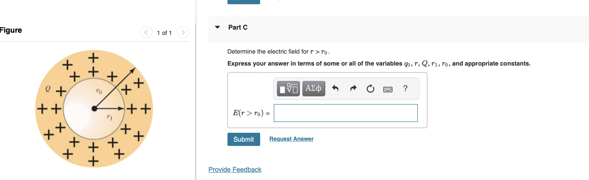 Solved The nonconducting sphere of Example 22-4 in the | Chegg.com