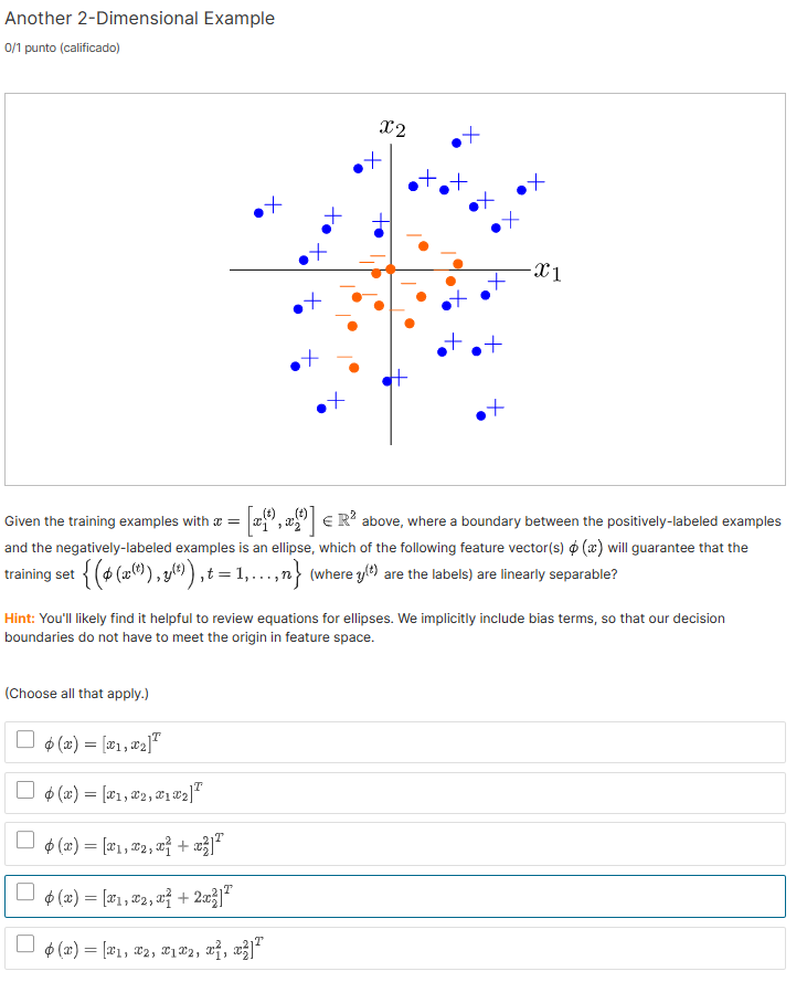 Solved Another 2-Dimensional Example 0/1 punto (calificado) | Chegg.com