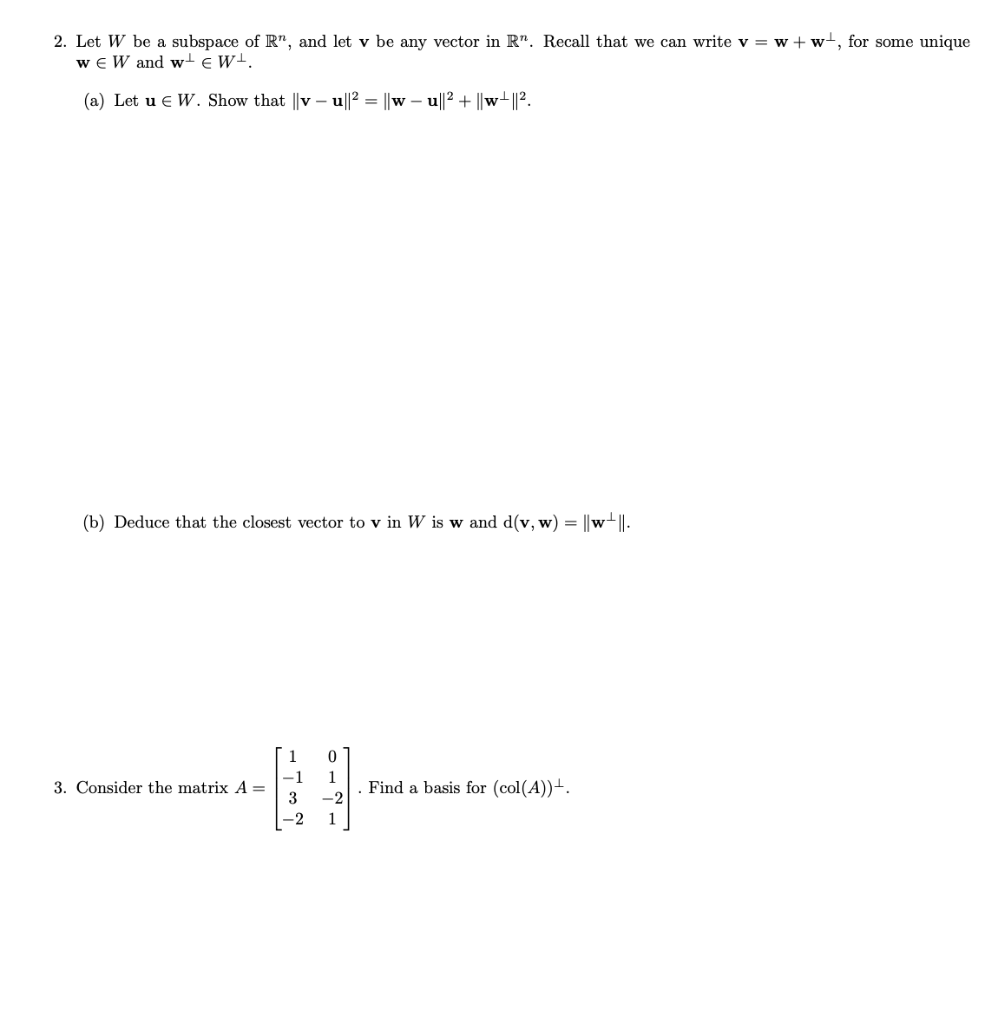 Solved 1. True or False: for each of the following | Chegg.com