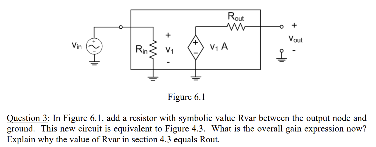 Solved Figure 6.1Question 3: In Figure 6.1, ﻿add a resistor | Chegg.com