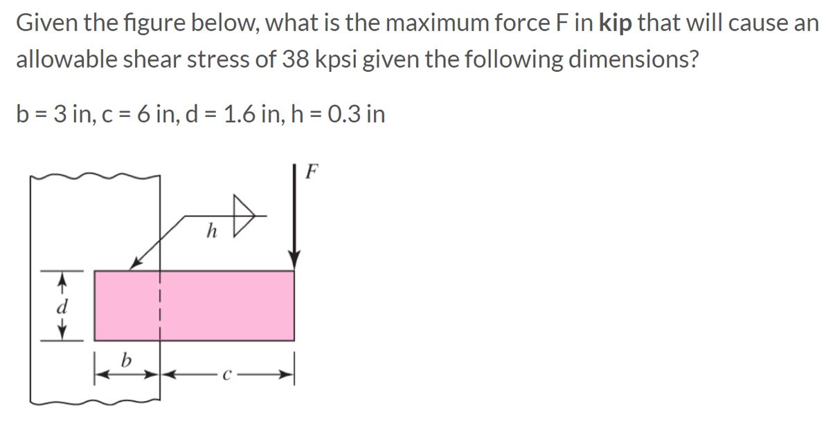 Solved Given the figure below, what is the maximum force F | Chegg.com