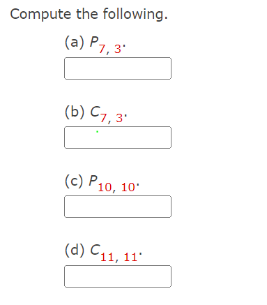 Compute the following | Chegg.com