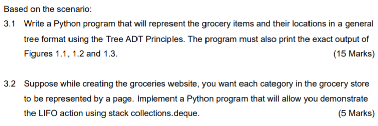 Solved Grocery Store Suppose you have been asked to build an | Chegg.com