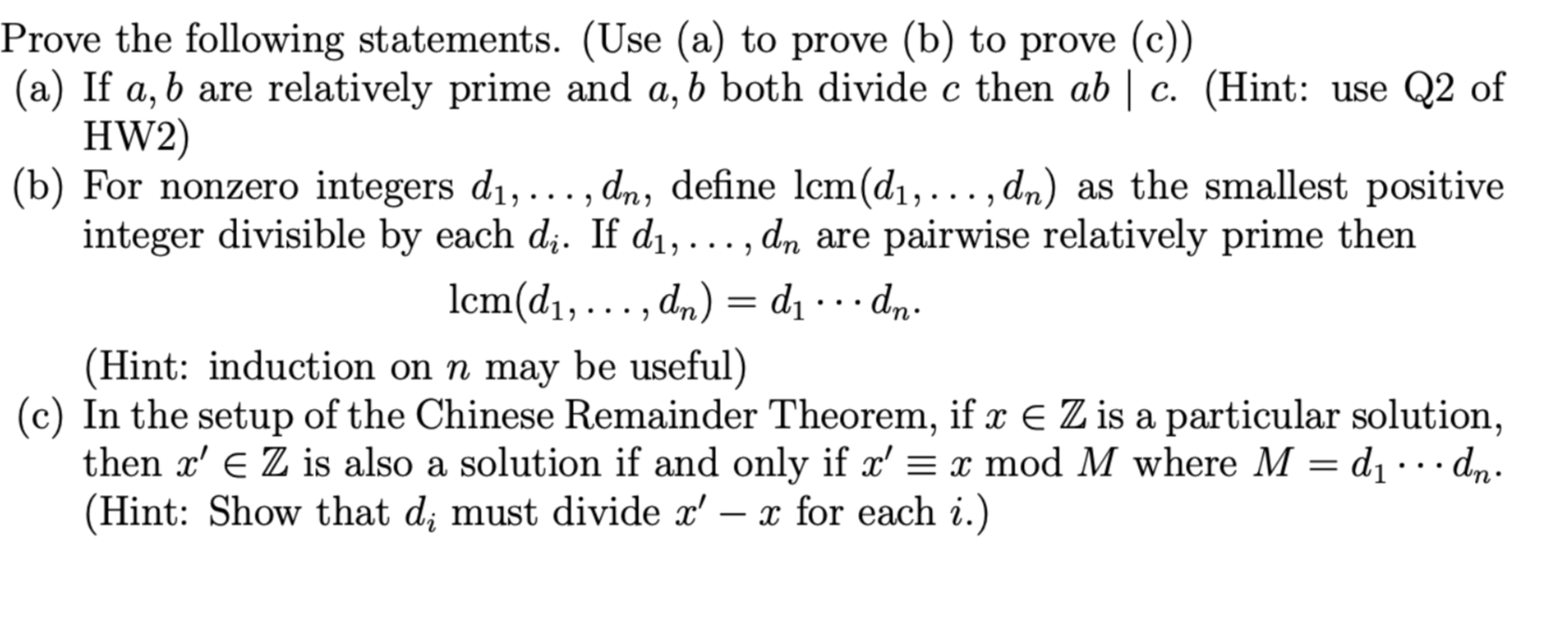 Solved Prove the following statements. (Use (a) to prove (b) | Chegg.com
