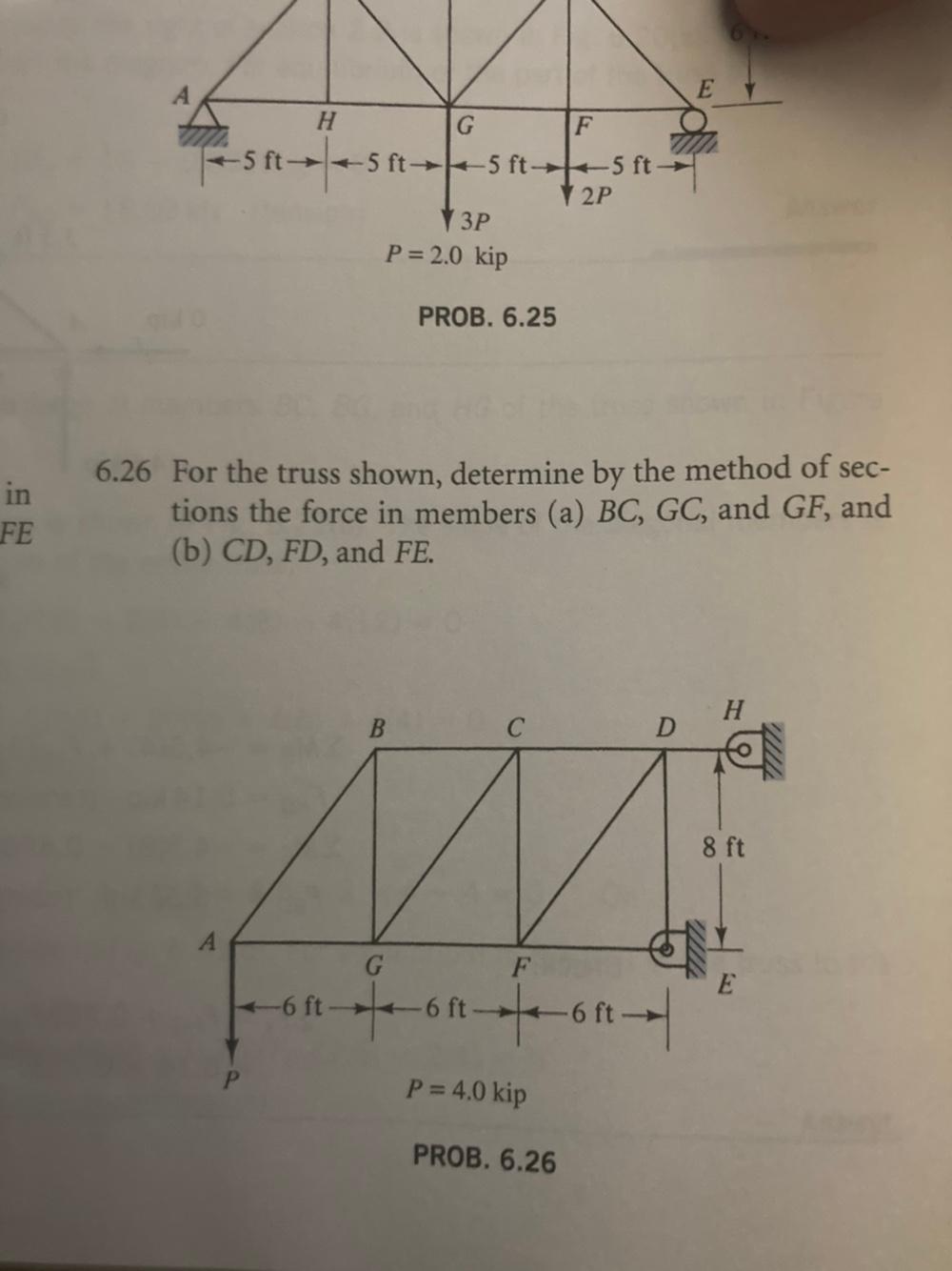 Solved 6.8FBA=−30kN,FDC=−30kN,FCA=FBC−8.10kN | Chegg.com