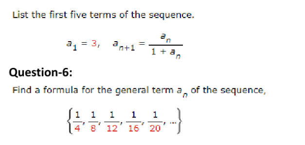 Solved List the first five terms of the sequence. | Chegg.com