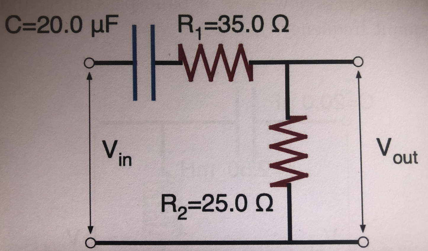 Solved determine the complex gain for the circuit shown. | Chegg.com