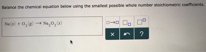 Solved Balance the chemical equation below using the | Chegg.com