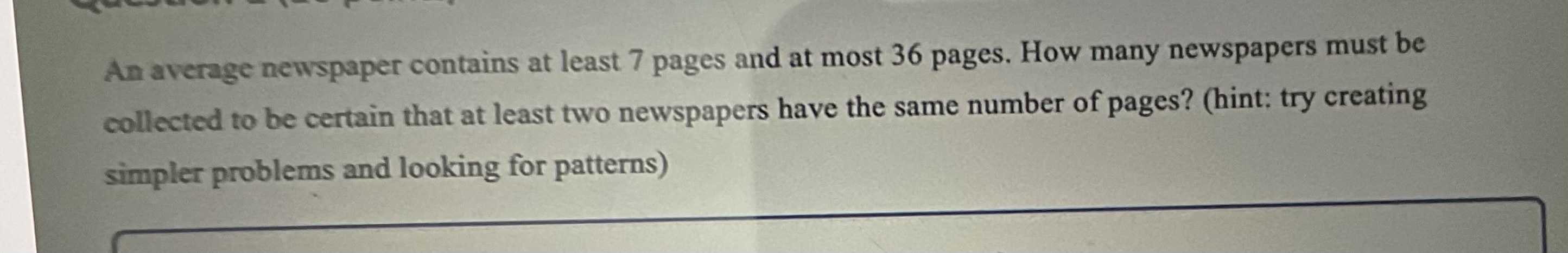 Solved An average newspaper contains at least 7 pages and at | Chegg.com