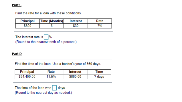 Solved Question 2 Part A Find the principal Rate Time (in | Chegg.com
