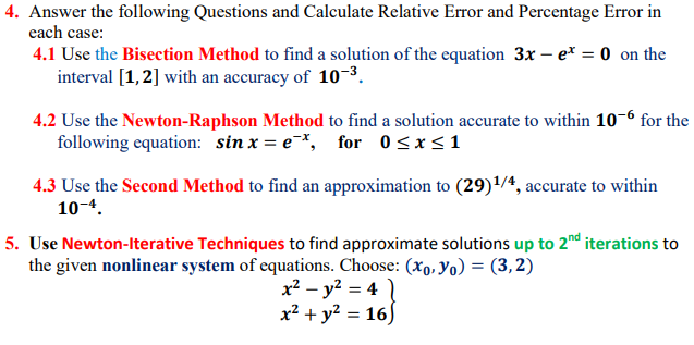Solved 4. Answer the following Questions and Calculate | Chegg.com