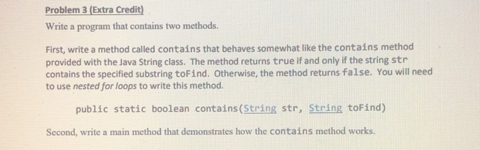 Solved Problem 3 (Extra Credit) Write a program that | Chegg.com