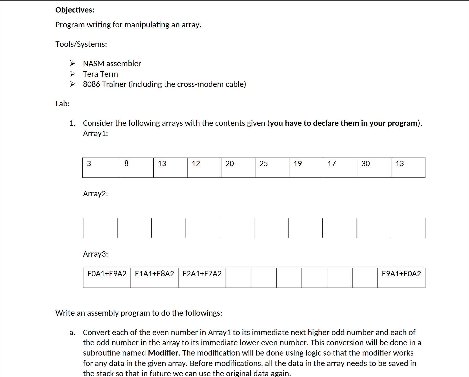 Solved reference: intel 8086 ﻿microprocessor Write an | Chegg.com