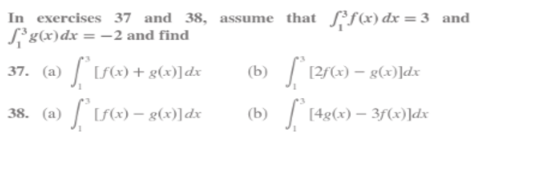 Solved In exercises 37 and 38 , assume that ∫13f(x)dx=3 and | Chegg.com