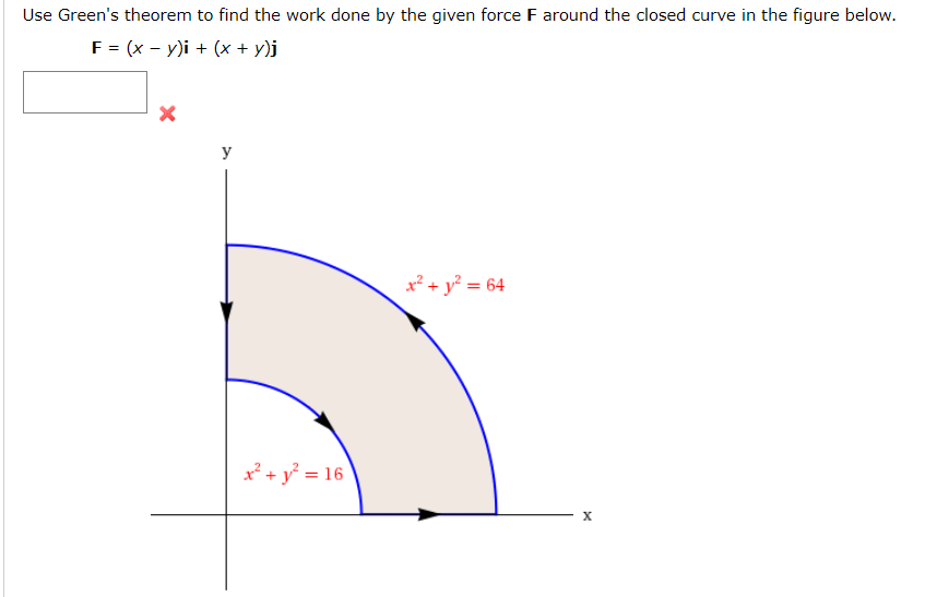Solved Use Green's theorem to find the work done by the | Chegg.com