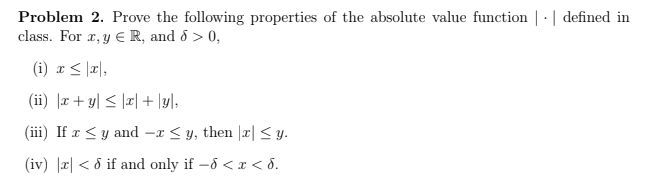Solved Problem 2. Prove the following properties of the | Chegg.com