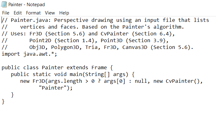 HLines- Notepad File Edit Format View Help // | Chegg.com