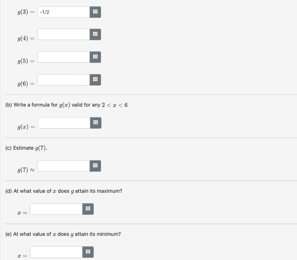 Solved Let g(x)=∫0xf(t)dt, for x in the interval [0,7] and | Chegg.com