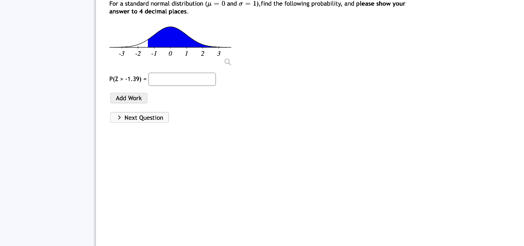 Solved For a standard normal distribution (j = 0 and o = 1), | Chegg.com