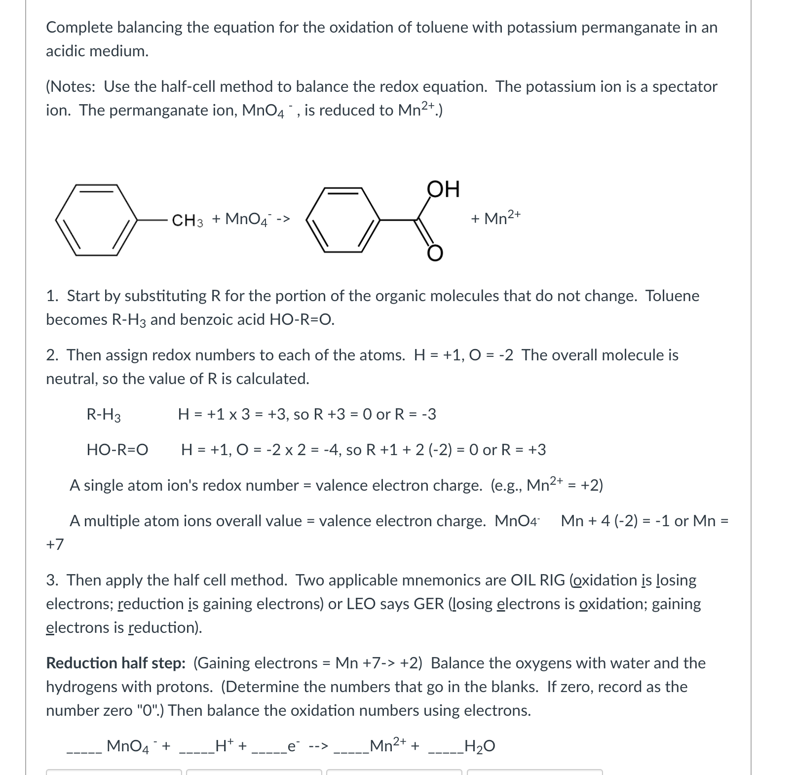Solved Complete balancing the equation for the oxidation of | Chegg.com